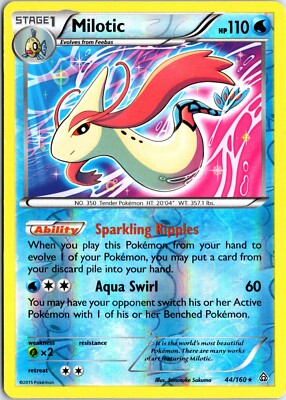 Milotic Primal Clash 44/160 Reverse Holo Holo Rare Pokémon TCG | eBay