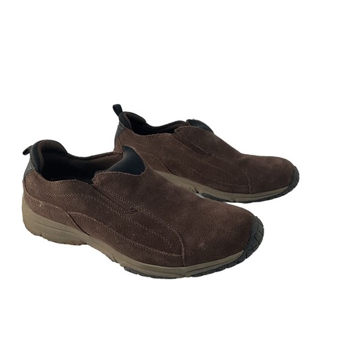 Men's Croft & Barrow Brown Leather Slip-On Shoes Size 11 | eBay