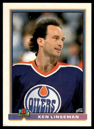 1991-92 Bowman #105 Ken Linseman Edmonton Oilers | eBay