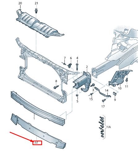 NEW AUDI RS7 SPORTBACK 4G FRONT BUMPER FOAM FILLER PIECE 4G8807550M NO ...