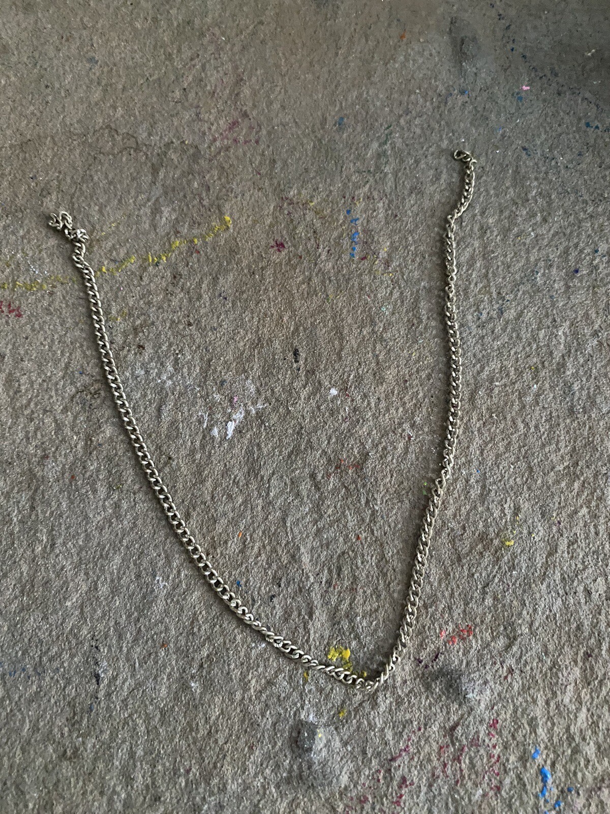 Silver Broken Chain - Gem