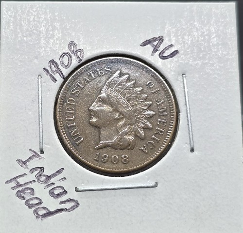 1908 Indian Head Cent Penny 1C - Almost Uncirculated Condition | eBay