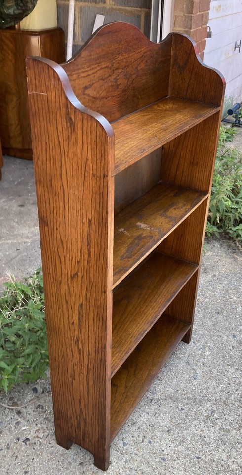 Vintage Antique Oak Bookcase | eBay UK