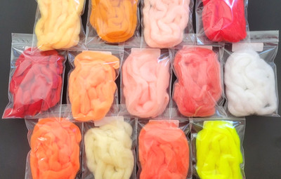 GLO BUG EGG YARN UV - 14 COLORS - Fly Tying Materials - 4 ft. - Salmon ...