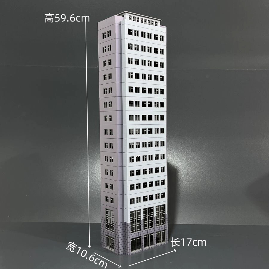 HO Scale 1:87 Buildings City Scene Model Train Railway Modern Office ...