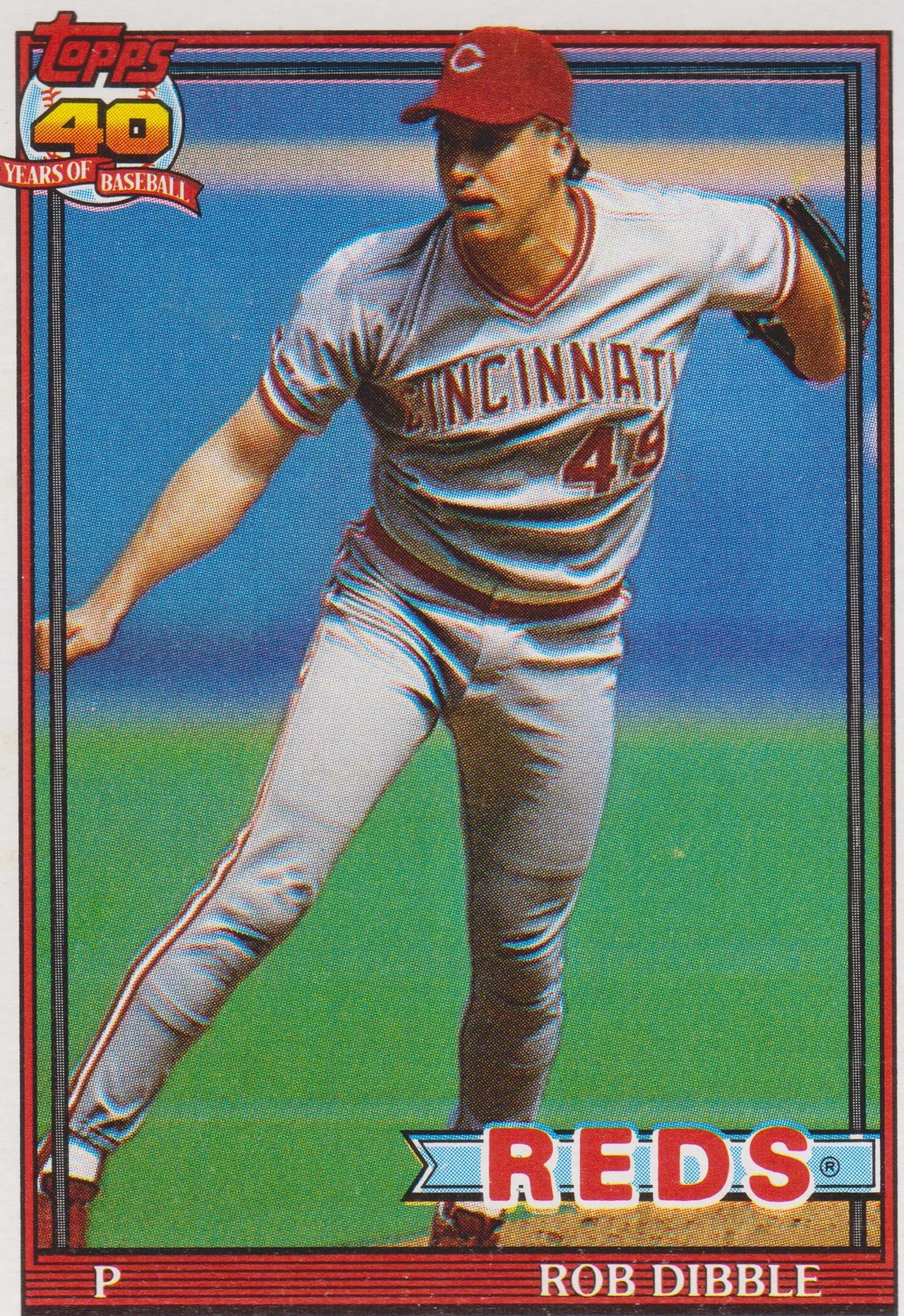 Rob Dibble 1991 Topps # 662 Cincinnati Reds Baseball | eBay