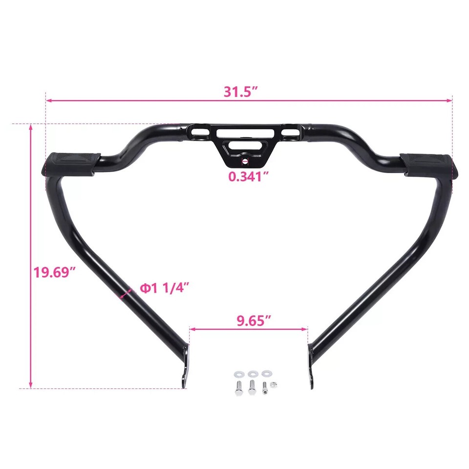 Mustache Engine Guard Highway Crash Bar Harley FXLRS Low Rider S 2018 ...