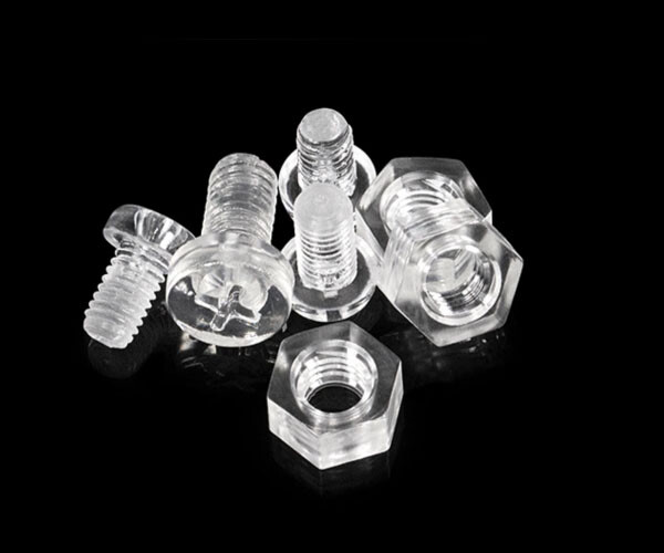 M5 PC Transparent Phillips Cross Flat Round Head Plastic Screws Nut ...