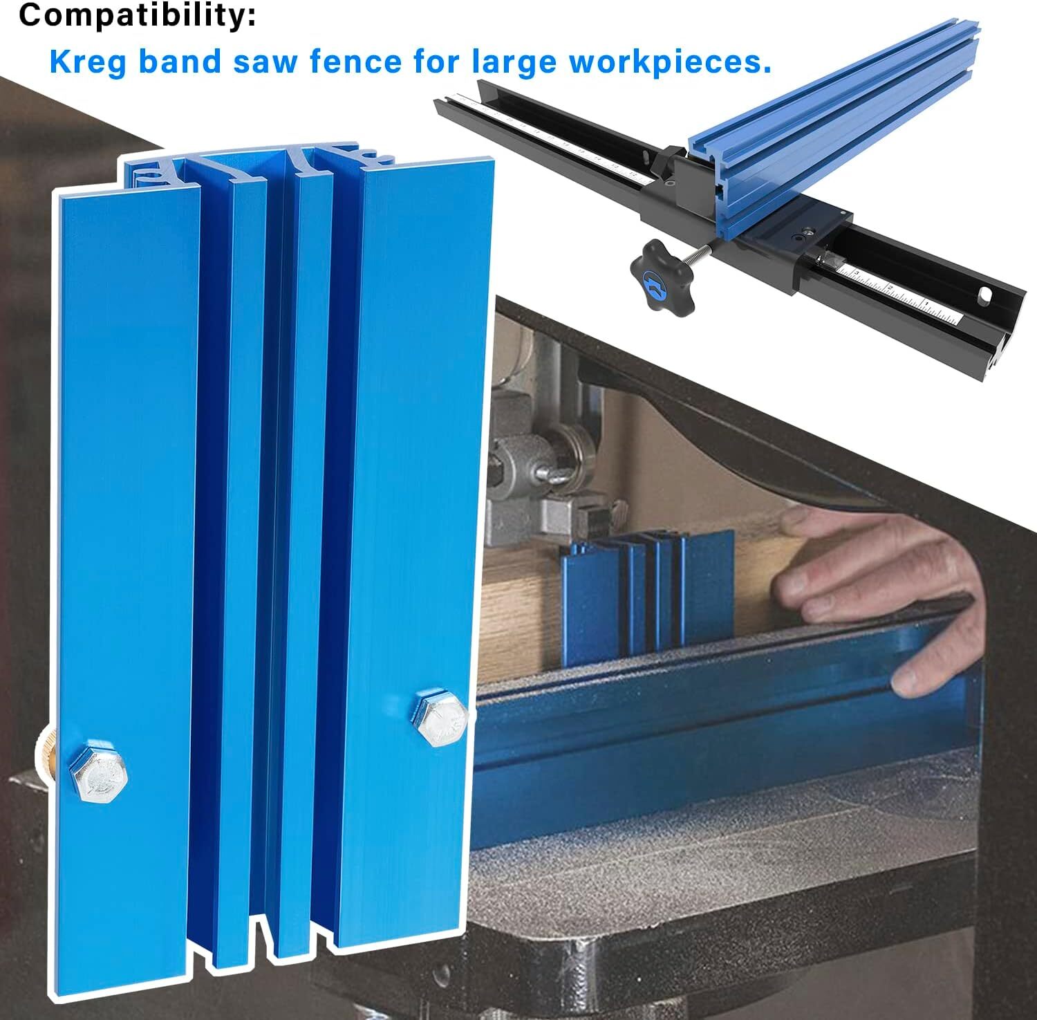 7" KMS7214 Precision Resaw Guide for Kreg-Band Saw Fence Jet Large ...