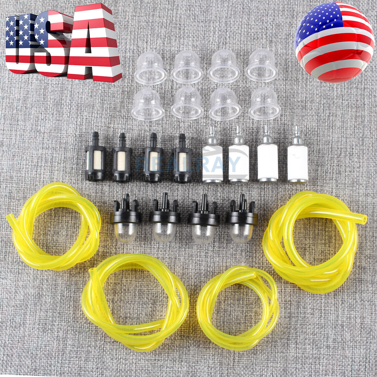 Fuel Filter Line Hose Primer Bulb Kit For Poulan Weed Eater Gas Trimmer ...