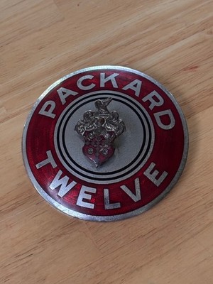 Packard Twelve Ornament Brass Metal Enamel Badge Emblem | eBay