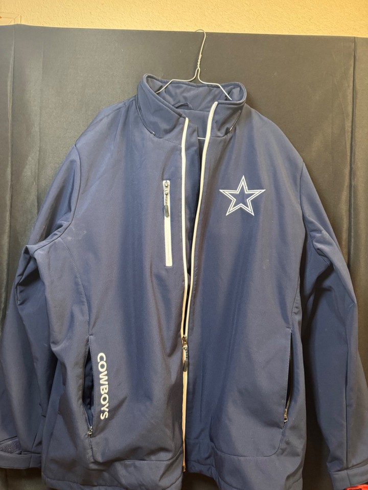 Dallas Cowboys NFL Soft Shell Coat Full Zipper Men's Blue XXL | eBay