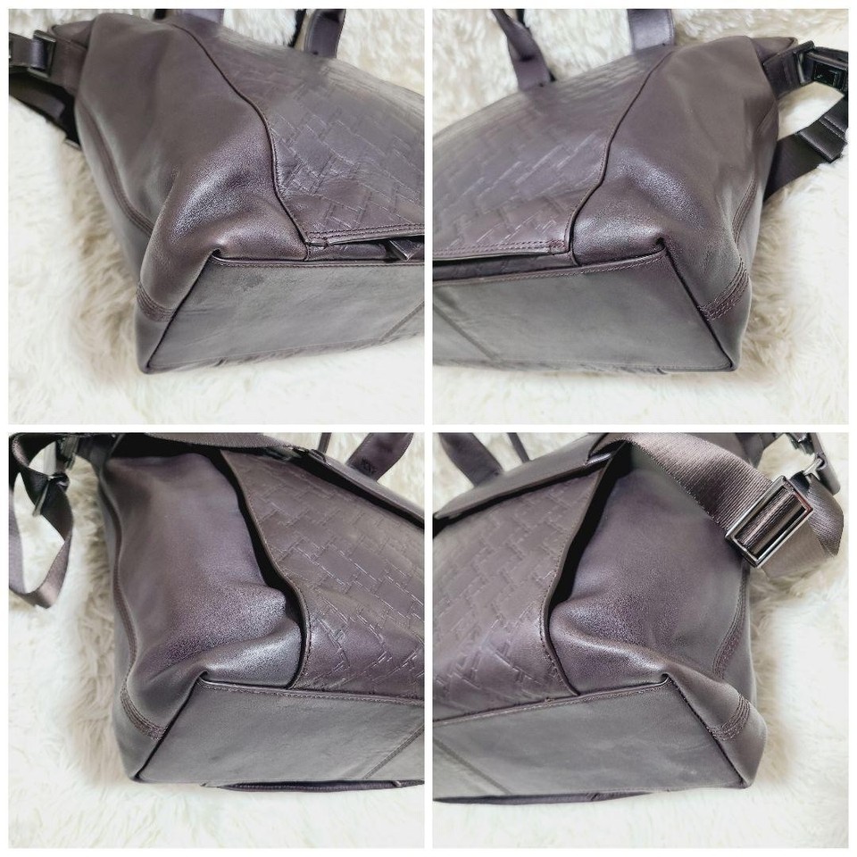[Rare] TUMI Business Bag with Logo Embossing, All Leather, 2-Way, A4 ...