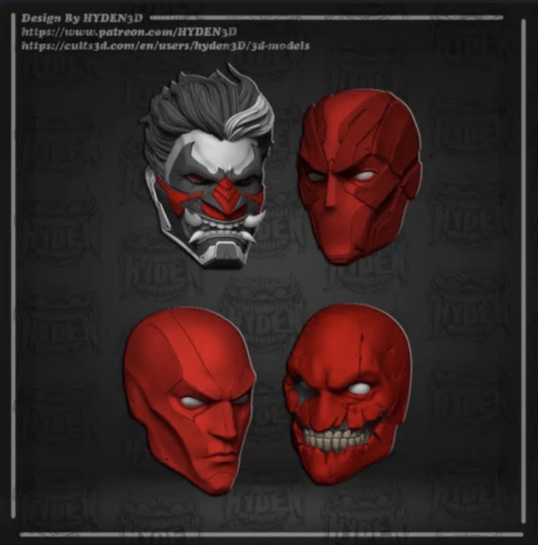 Red Hood Armor Kit 1/12 Marvel Legends Mezco Unpainted Custom Action ...