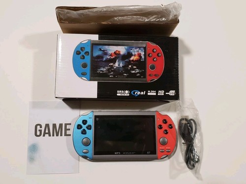 X7 Handheld Player 4.3 LCD Display 8GB 3000 Game Console Mini Pocket ...