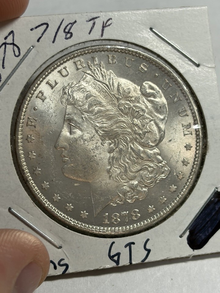 1878 7/8 TF STRONG MORGAN SILVER DOLLAR CHOICE BU UNC BLAST WHITE | eBay