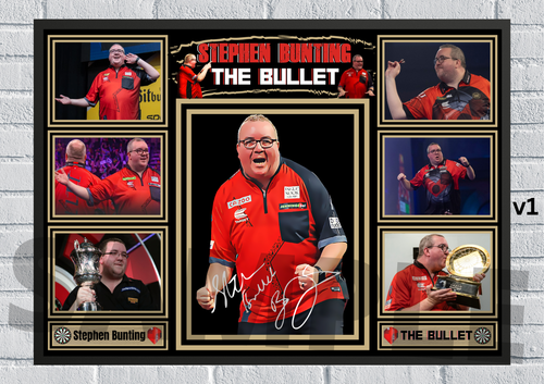Stephen Bunting The Bullet PDC Darts A4/A3 Memorabilia/Collectable ...