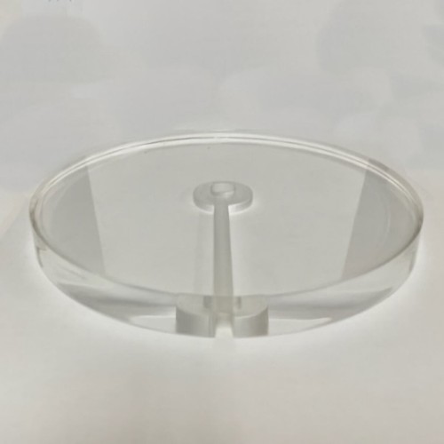 6" CLEAR ACRYLIC LAMP BASES WITH BOTTOM SLOT FOR SPT-1 LAMP CORD 3/4 ...