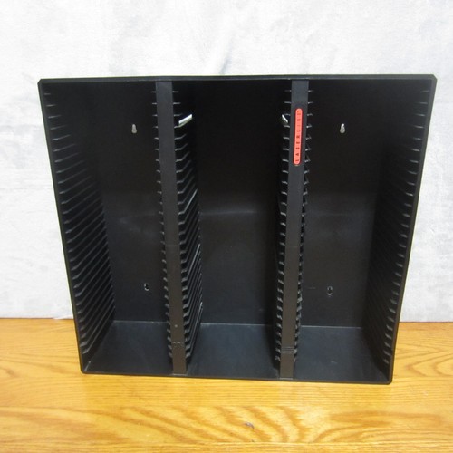Vintage LASERLINE 90 CD Music Storage Rack Wall Mount Case Holder Black ...