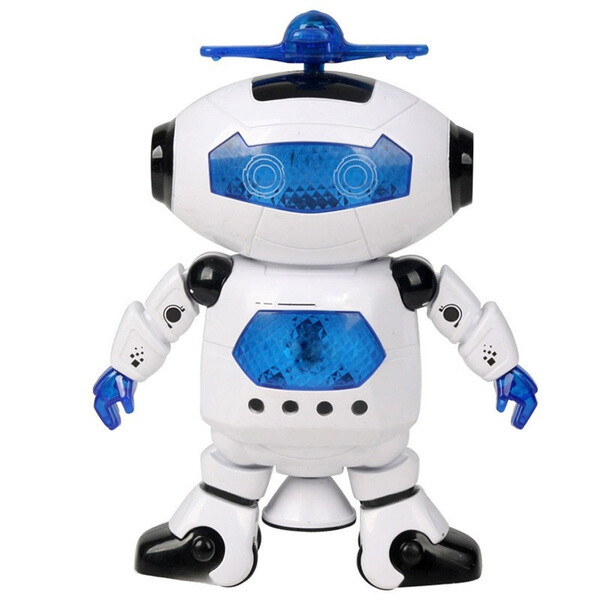 DANCING DISCO ROBOT BRAND NEW 360 ROTATION FLASHING LIGHTS WITH DYNAMIC ...