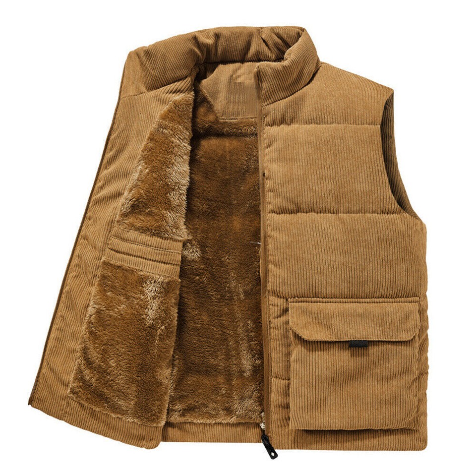 Mens Waistcoat Gilet Body Warmer Gillet Winter Warm Padded Quilted ...