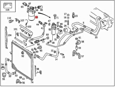 Genuine MERCEDES C140 W140 S-CLASS W140 Coupe C140 Reservoir 1408300283 ...