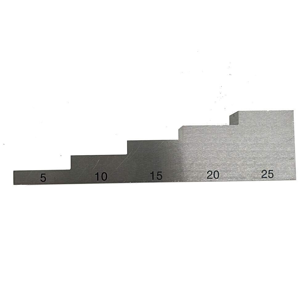 5 Step Ultrasonic Thickness Test Block 5mm 10mm 15mm 20mm 25mm Carbon ...