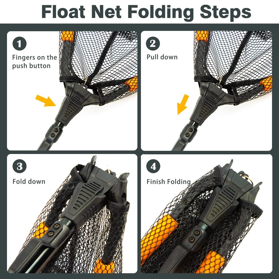 Floating Fishing Net Fishing Landing Net Foldable Fishing Net For ...