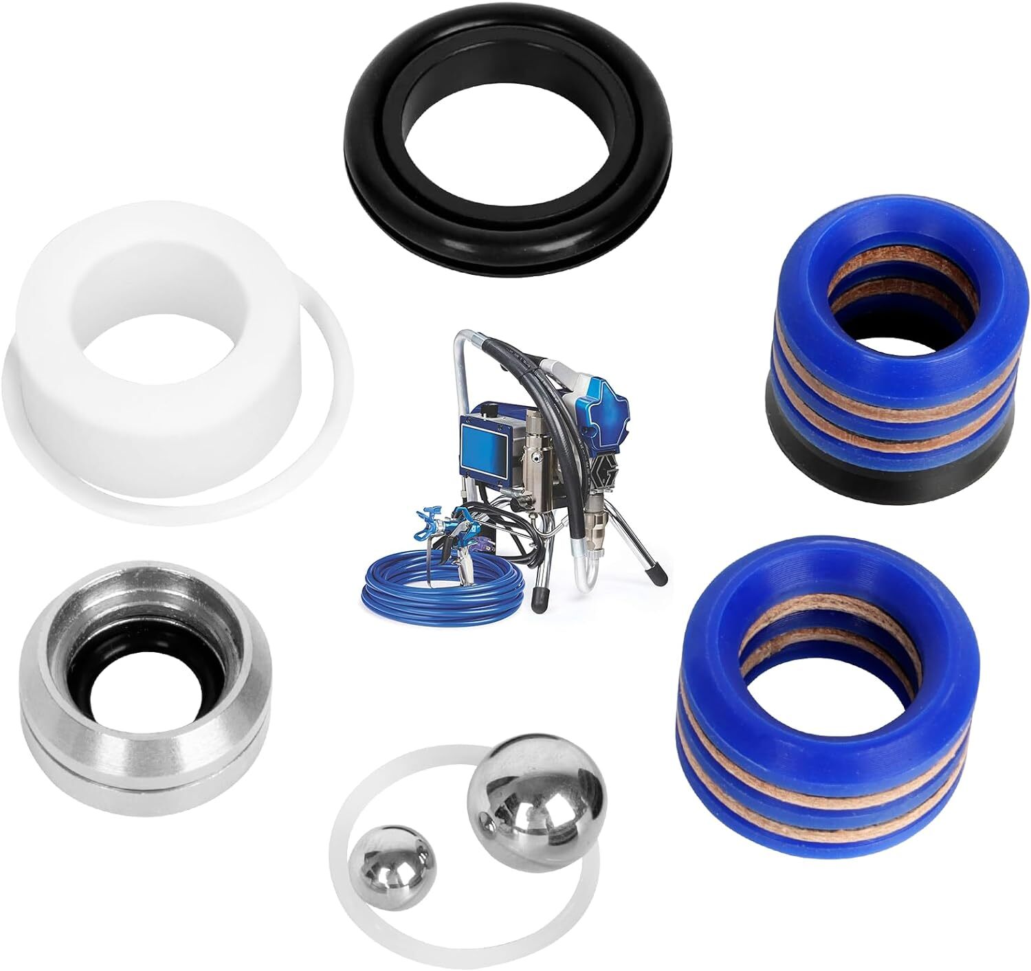 244194 Pump Repair Packing Kit for Graco 295 390 395 490 495 595 3400 ...