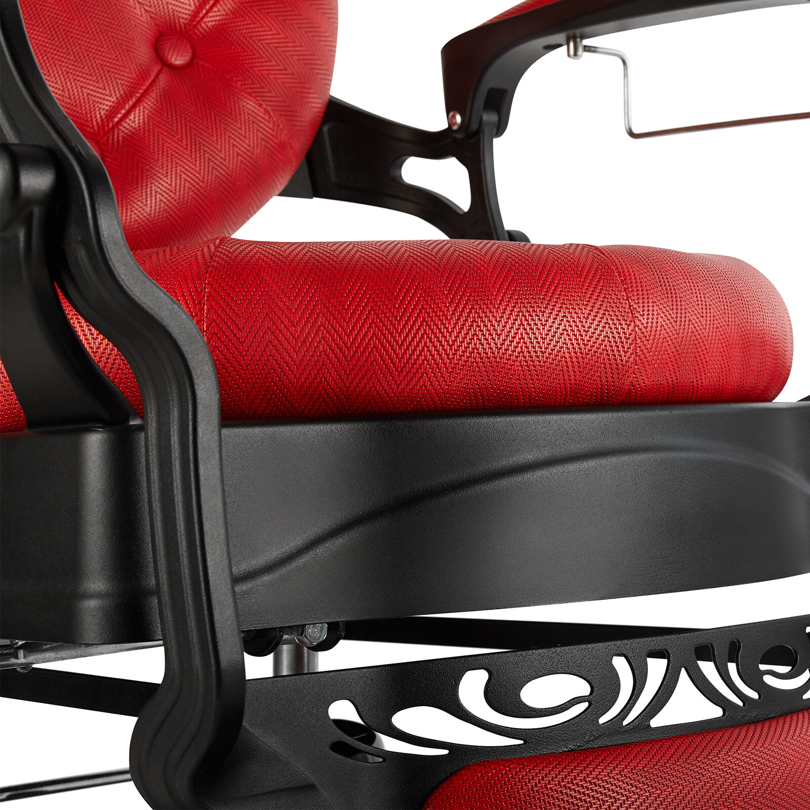 Artist hand Red Vintage Barber Chair Hydraulic Reclining Heavy Duty ...
