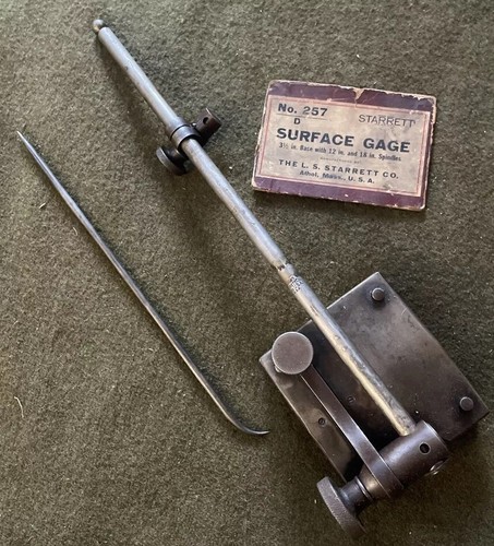 Antique Vintage L S Starrett No. 257 Large Surface Gage USA 🇺🇸 Early Nice! | eBay