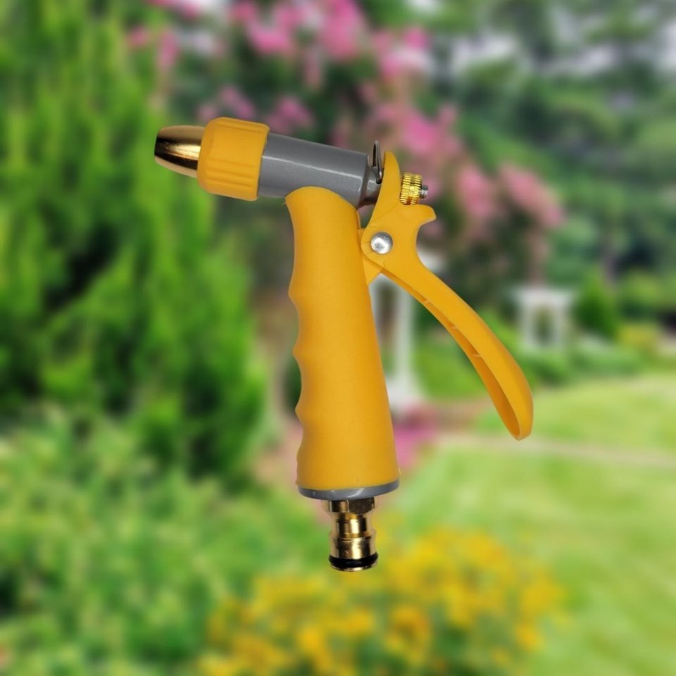 2-Pack Outdoor Plastic / Metal body Water Trigger Hose Spray Nozzle ...