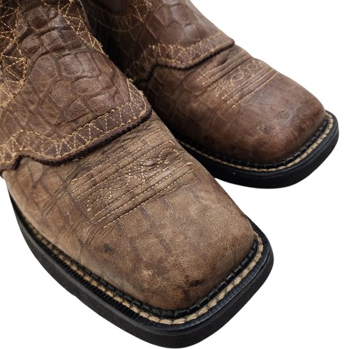 Justin Gypsy Women's 8" Mandra Tan Gator Cowboy Boots 7B Rust Copper ...