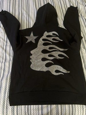 *BRAND NEW* Hellstar “BLACK RHINESTONE” Hoodie - Ready To Ship🚚💨 (Size ...