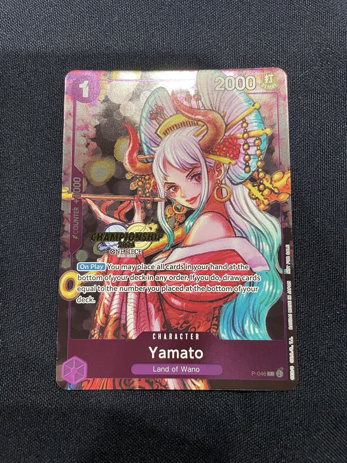 One Piece TCG - Yamato - P-046 - Championship 2024 Event Pack English | eBay