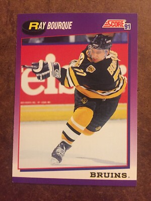 Ray Bourque 50 Score 1991 NHL Hockey Trading Card | eBay