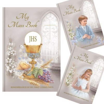 My Mass Book Holy Communion Prayers Religious Hardback - Choose Cover ...