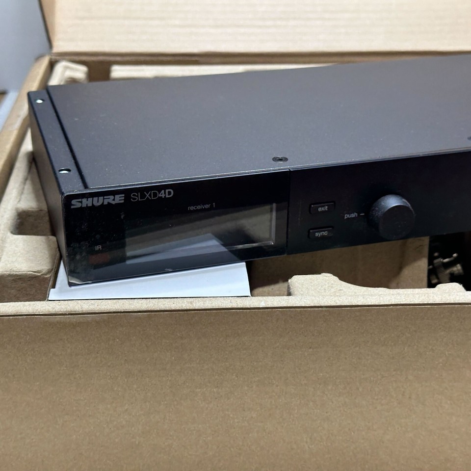 Shure SLXD4D Dual Channel Digital SLX-D Wireless Receiver Systems - G58 ...