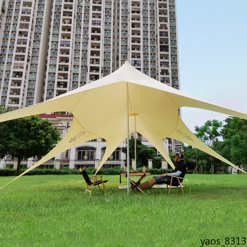 Super Large Trap Butterfly shape Outdoor Camp Tent 8*5m Projected area ...