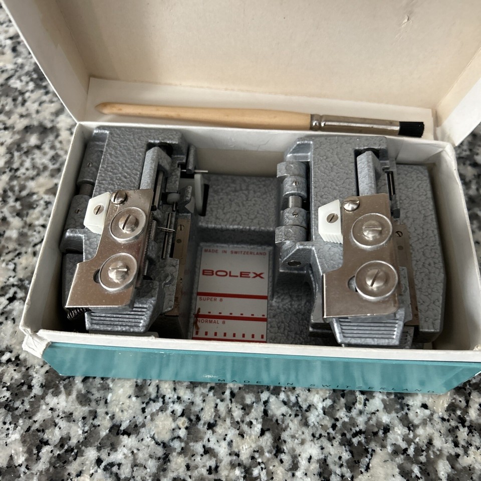 BOLEX FILM SPLICER IN BOX (SUPER 8 & NORMAL 8) MADE IN SWITZERLAND With ...