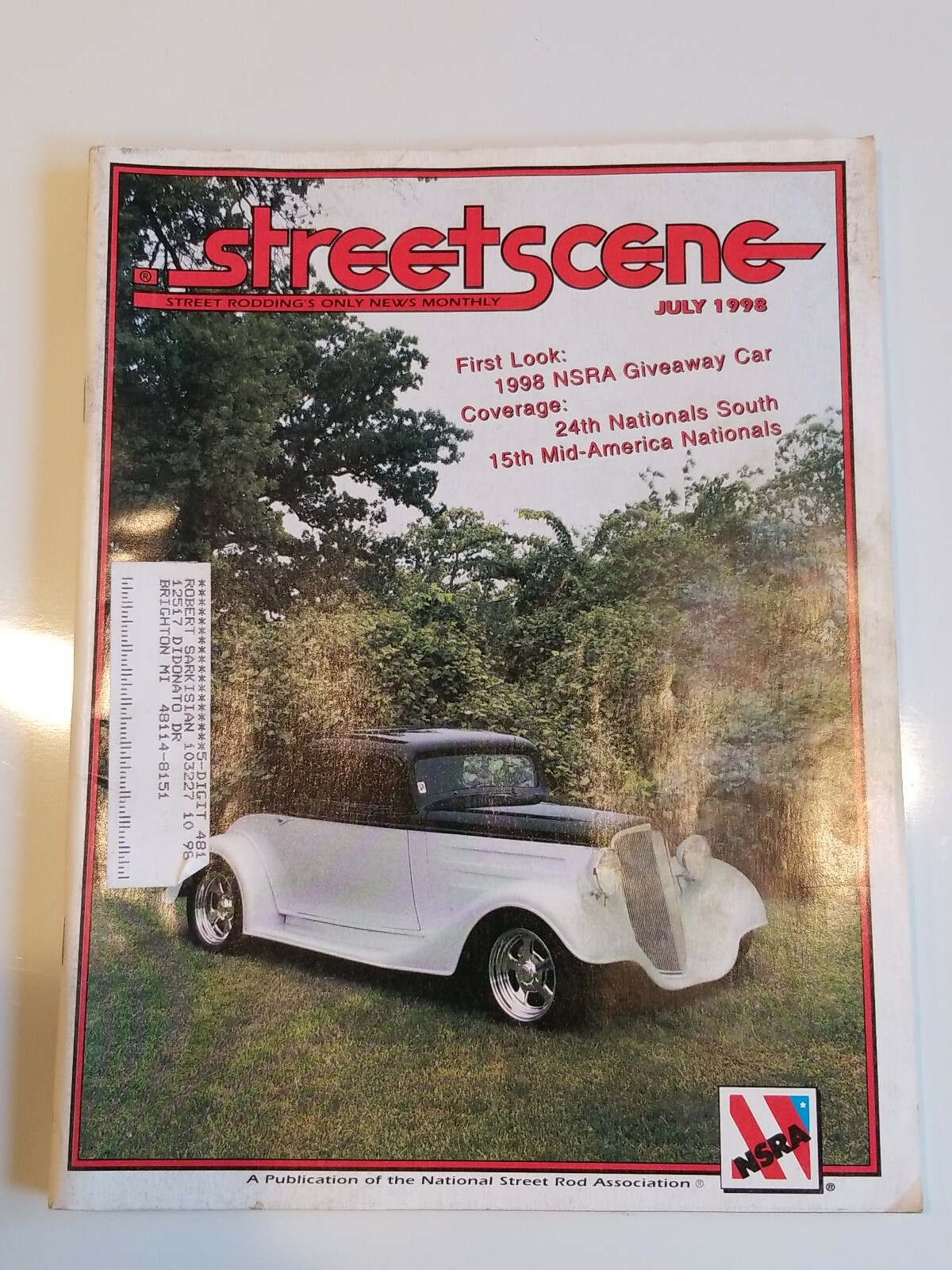 VINTAGE Street Scene magazine Hot Rod STREET RODDING MAGAZINE JULY 1998 ...