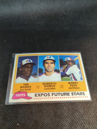 Expos Future Stars Tim Raines Rookie RC Montreal Expos 1981 Topps #479 ...
