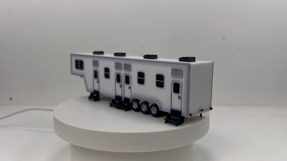 1:87 HO Scale Bunkhouse kit, printed in color, easy assembly, outdoor ...