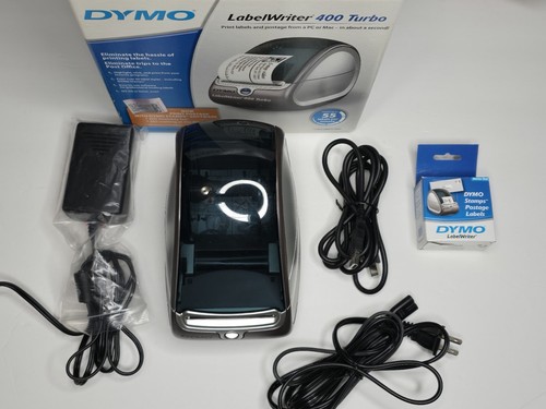 DYMO LabelWriter 400 Turbo Thermal Label Writer Printer USB Box Power ...