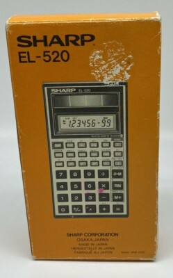 Sharp EL-520 Solar Scientific Calculator With Hard Case & Manual - GC ...