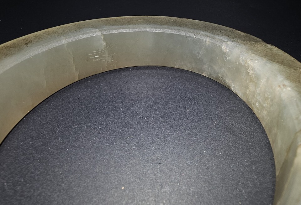 Old Antique White Jade Bracelet 65 Cm Inner 90 Cm Outer 111 Grams ...