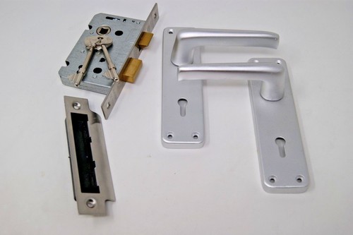 Contract Lever Door Handle (3 Lever Lock Set) - SAA For 45mm Thick Fire ...