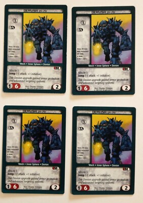 Dervish DV-7D (4) Battletech CCG Unlimited 'Mech | eBay
