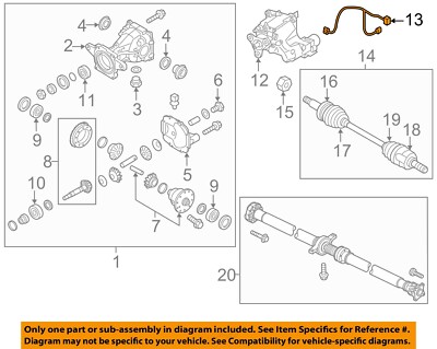 KIA OEM 14-16 Sportage Axle Differential-Rear-Harness 478913B310 | eBay