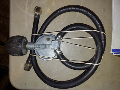 21ZZ27 PROPANE REGULATOR, WYE, 19" HOSES, VERY GOOD CONDITION | eBay
